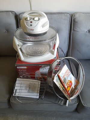 PROELECTRIX INFRA CHEF 12L HALOGEN OVEN WITH EXTENDER, ACCESSORIES ...