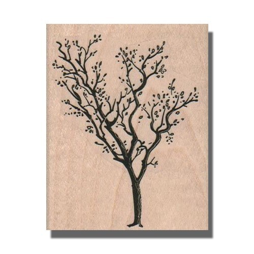 Mounted Rubber Stamp, LEAFLESS TREE, Fall, Nature, Tree Stamp, Forest ...