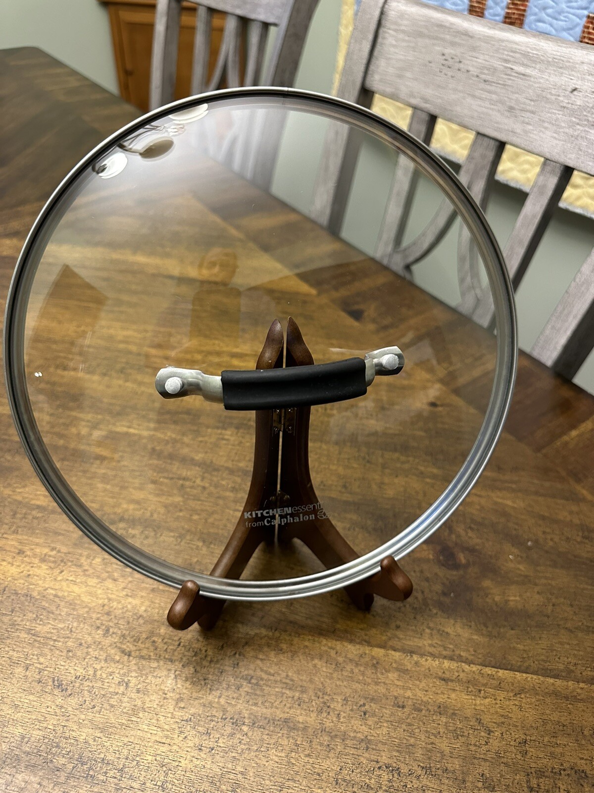 Calphalon Kitchen Essentials Replacement Lid Tempered Glass Black ...