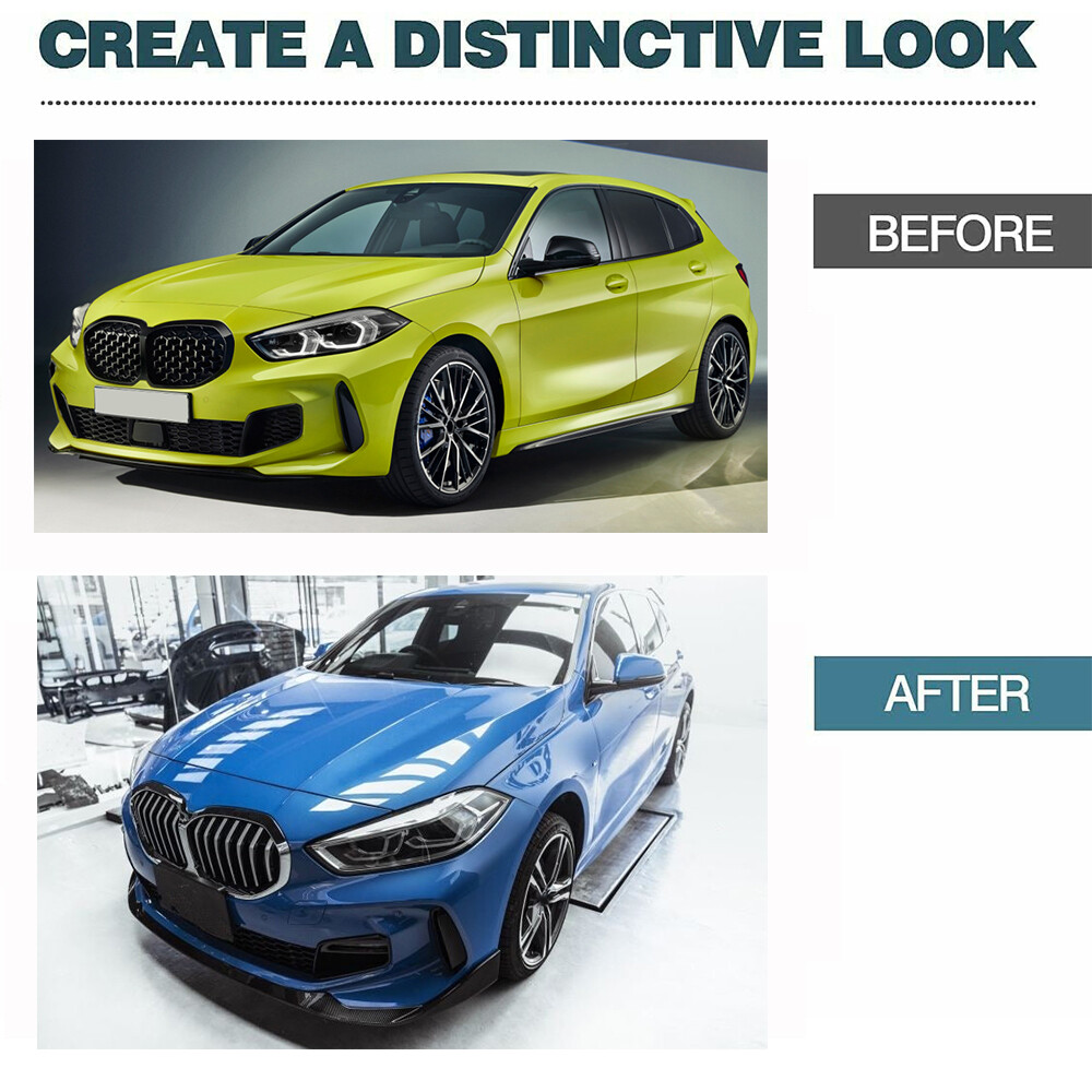 For BMW 1Series F40 118i M135i 2020UP REAL CARBON FIBER Front Bumper ...