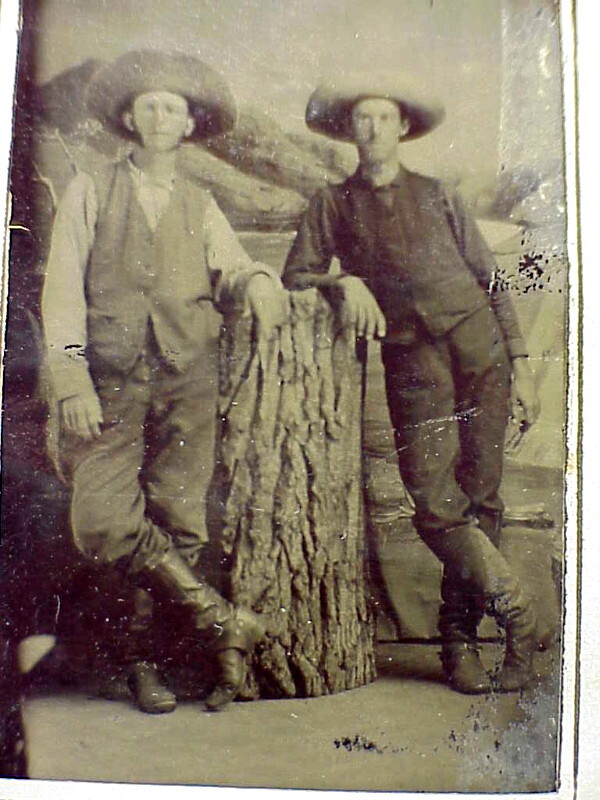 1/6 Tintype AMERICAN COWBOYS | eBay