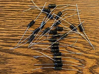 25 New Supertech 1 uf 50v Axial Capacitors Guitar Tube Amp & Stereo ...