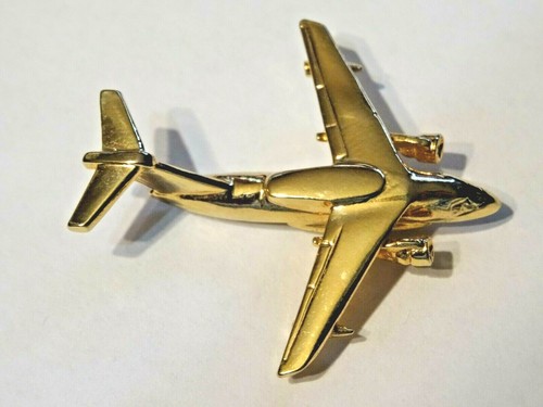 JET AIRPLANE ~ NICE GOLD TONE JET AIRPLANE ~ LAPEL PIN | eBay