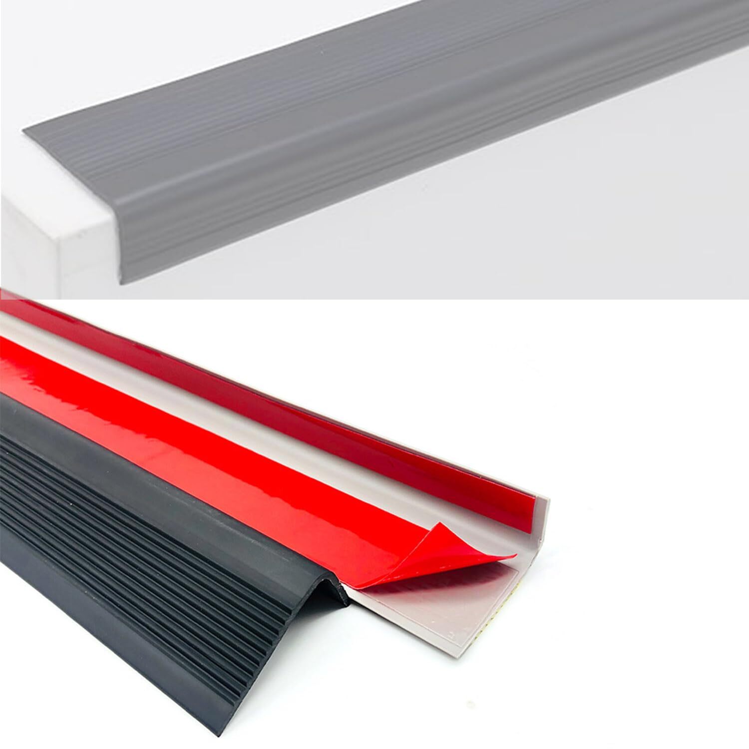 Black Rubber Stair Nosing Vinyl Stair Nose Stair Edge ProtectorStair ...