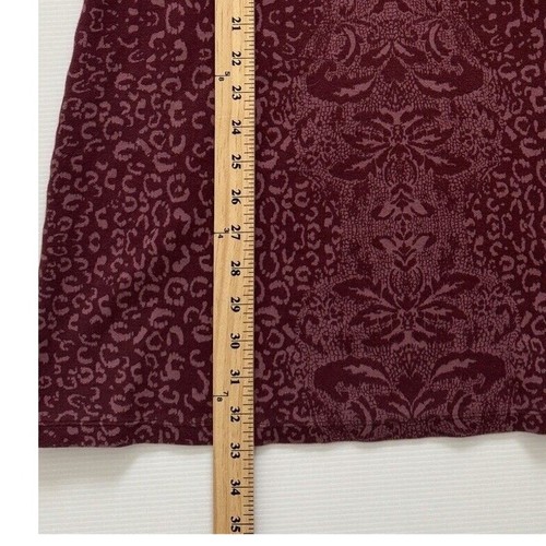 Athleta Dress Size S Burgundy Print Shayla Tank Style Sleeveless Sheath ...