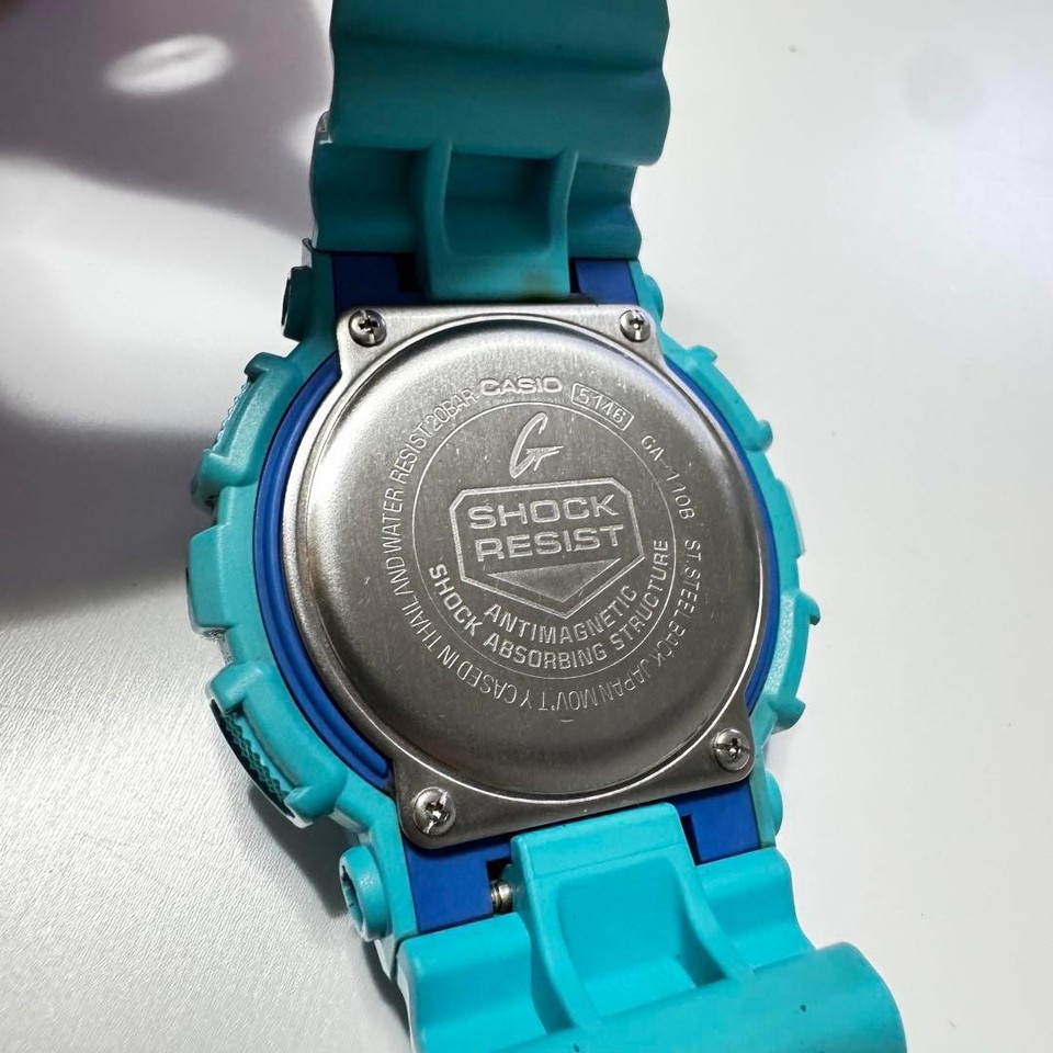 CASIO G-SHOCK GA-110B Hyper Color Blue Watch Rare Collectible Timepiece ...