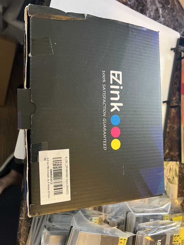 LC61/65XL Cyan, Magenta, Yellow, Black EZ Ink Cartridges BROTHER, Lot ...