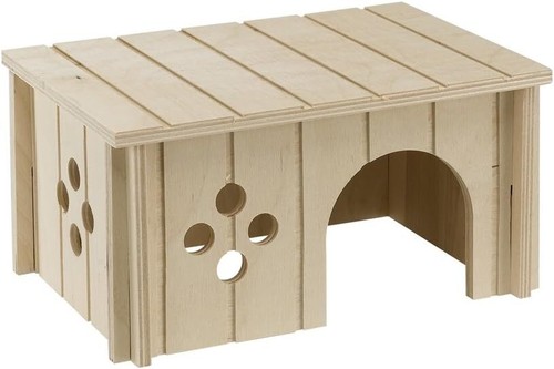 Ferplast Guinea Pig House Wooden Small Pet Nesting Box UK 857645222386 ...