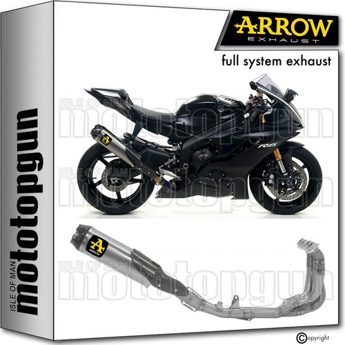 ARROW FULL EXHAUST COMPETITION WSS INDY-RACE TITANIUM C YAMAHA YZF R6 ...