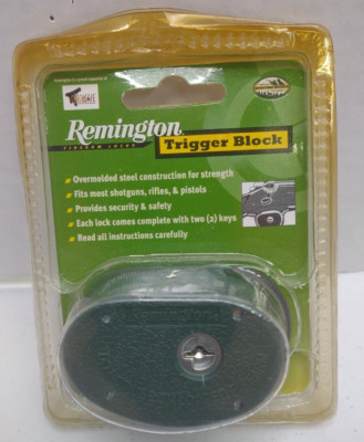 Remington Trigger Block Gun Safety Lock With 2 Keys Rifle Shotgun ...