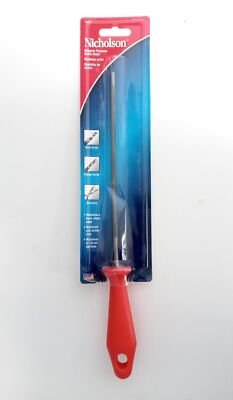 Nicholson File 10627 8 in. General Purpose Knife Sharpening Steel USA ...