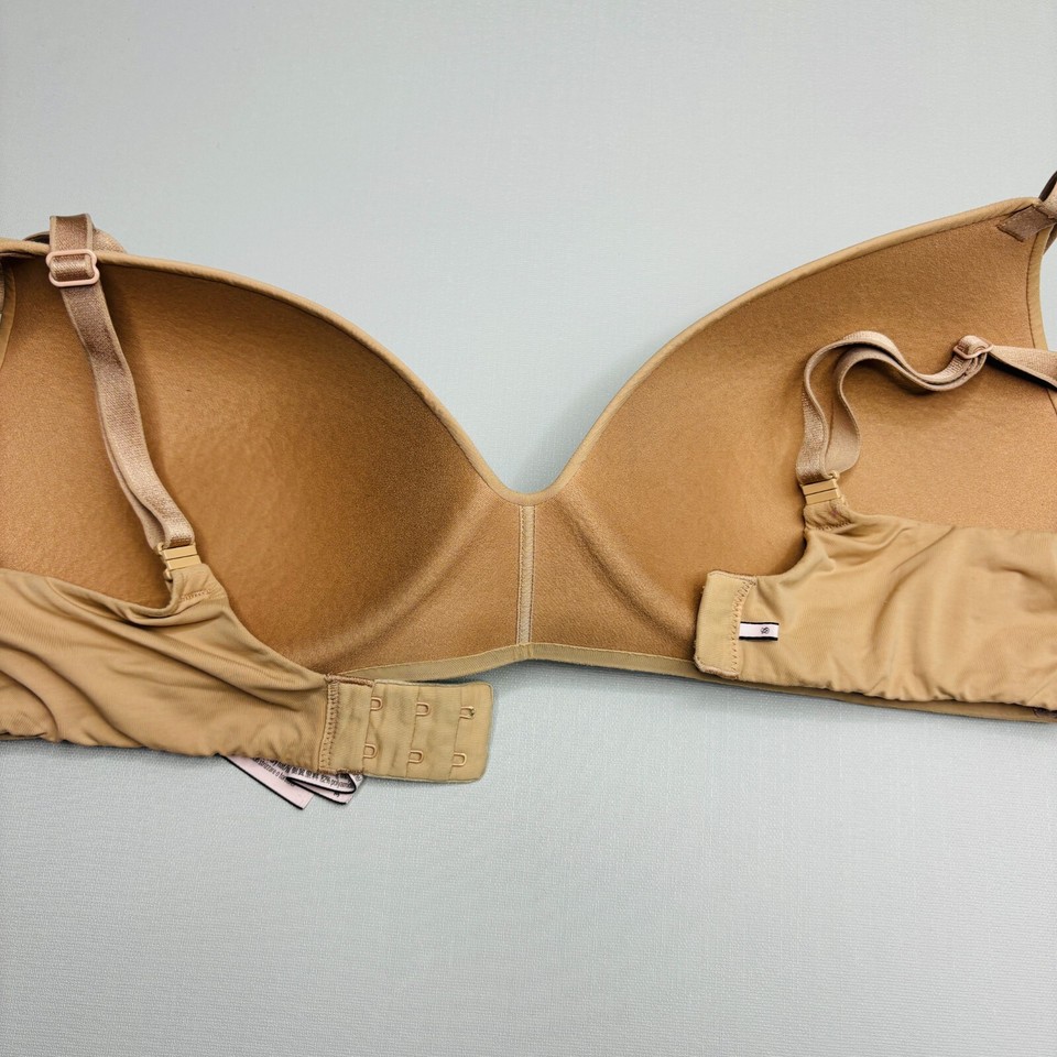 Victoria Secret No Wire Bra 36D Tan Padded Cup Convertible Strap | eBay