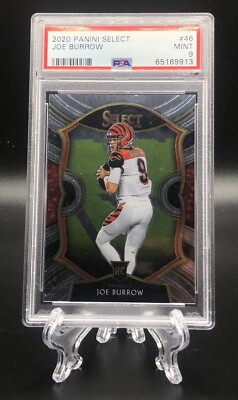 2020 Panini Select - Concourse Level #46 Joe Burrow Rookie Card PSA ...
