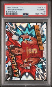 Jayden Daniels 2024 Absolute #EX-JDS Explosive /(SSP) Price Guide ...