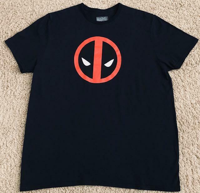 Marvel Comics Deadpool Angry Eyes Logo Black T-Shirt … - Gem