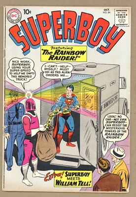 Superboy 84 VG- 1st RAINBOW RAIDER + BIGFOOT + LITTLE PONY! 1960 DC ...