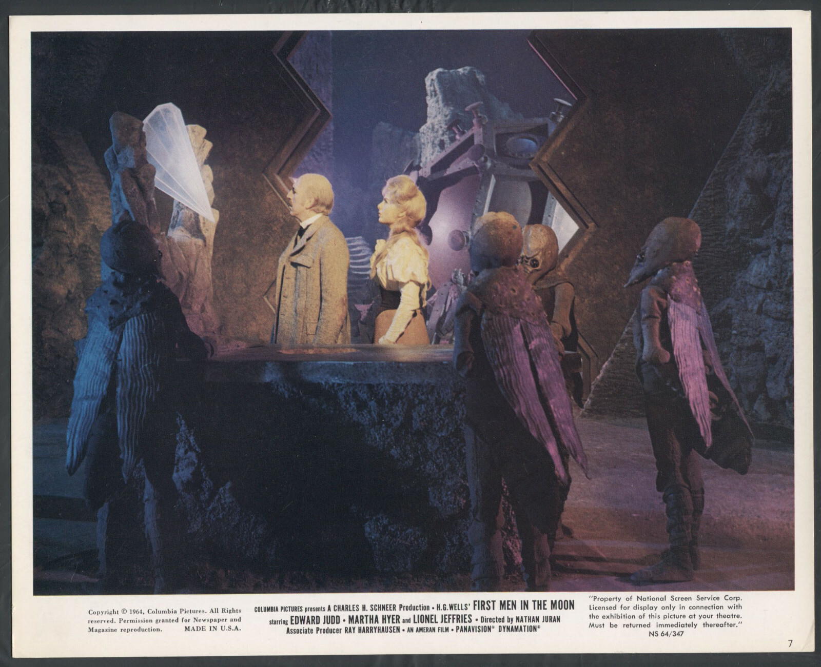 LIONEL JEFFRIES MARTHA HYER ALIENS SCI FI First Men In The Moon ‘64 ...