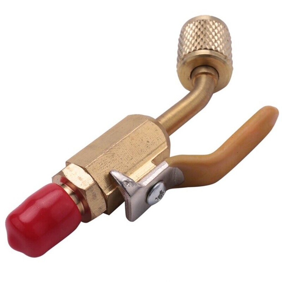 Stop Valve Brass HVAC R410a Brass Shut Valve For A/C Charging Hoses ...