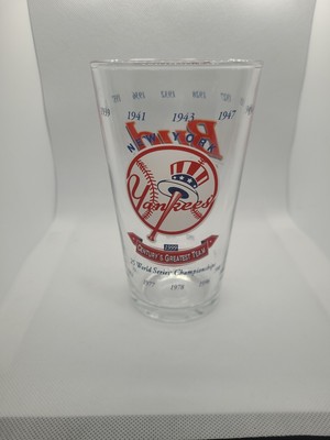 Budweiser Bud New York Yankees Beer Glass / 25 MLB World Series ...