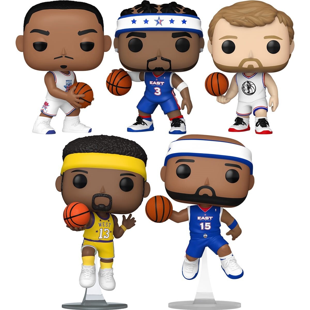 Funko Pop! NBA: Legends All Stars Funko Pop! Vinyl Figure Series 5 Set ...