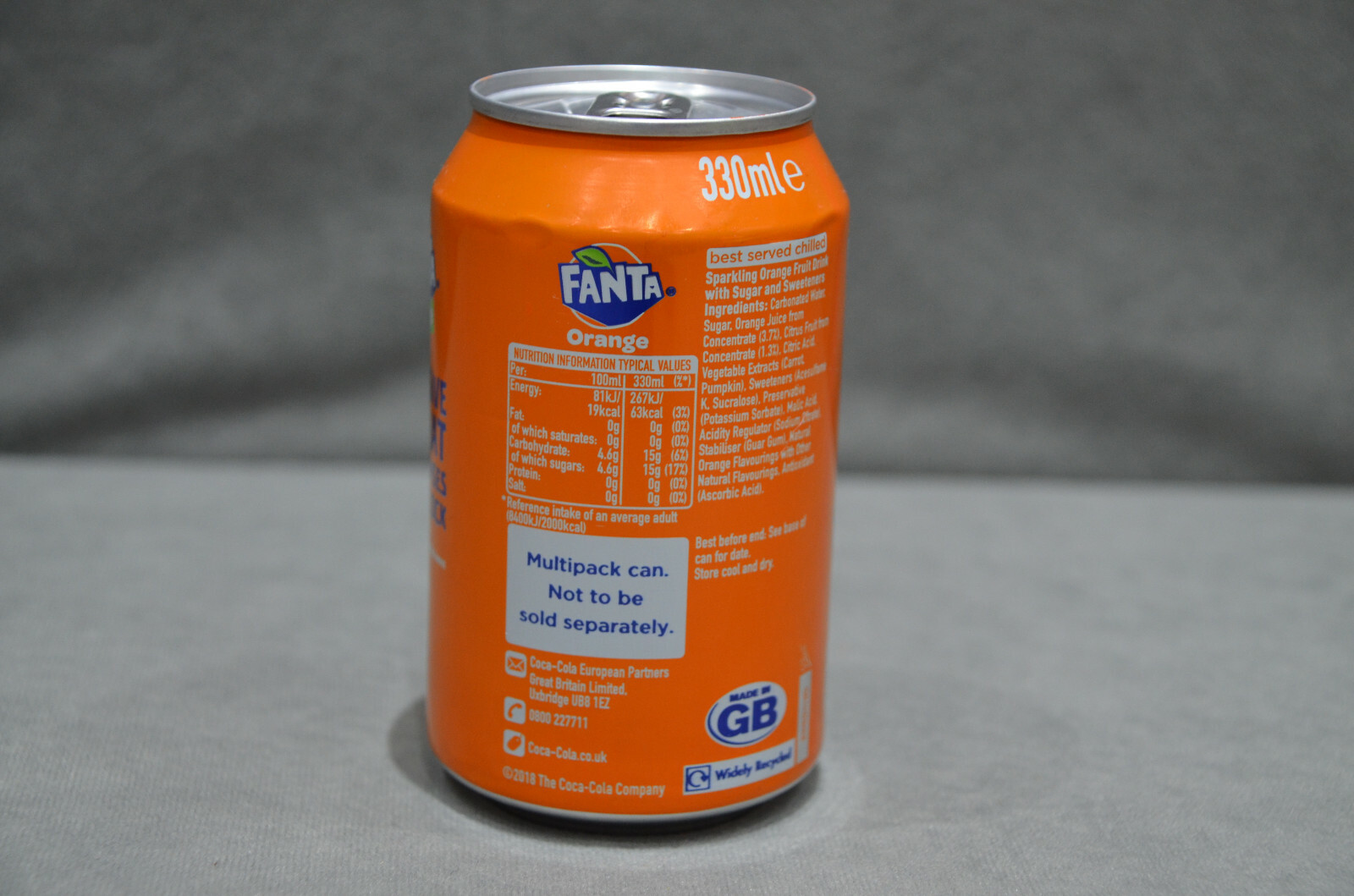 UK 330ml Fanta Orange Halloween Can 2018 Skull Made By Coca Cola New No ...