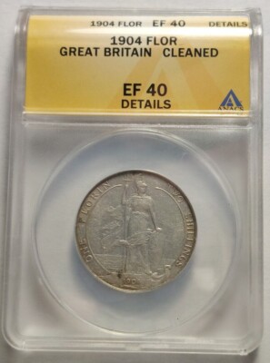 Great Britain 1904 Florin 2 Shilling XF40 Det Edward VII Silver Coin ...
