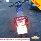 For Kawasaki KL250 Super sherpa rear rack for soft bags cases, Bonus | eBay