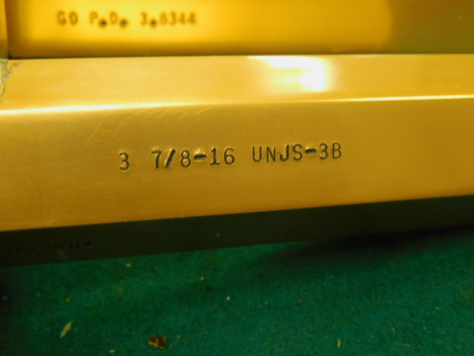 Mercury Go and No Go Thread Plug Gage Set 3-7/8"-16 UNJS-3B | eBay