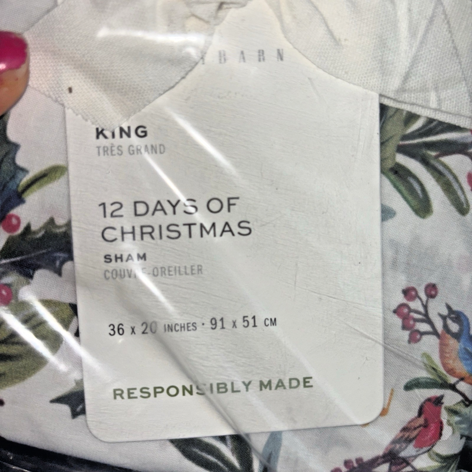 pottery barn Holiday KING Christmas Nutcracker Pillow Sham Birthday gift set - | eBay