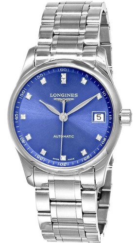 Longines Master Automatic 34mm Diamond Markers Unisex Watch L2.357.4.98 ...