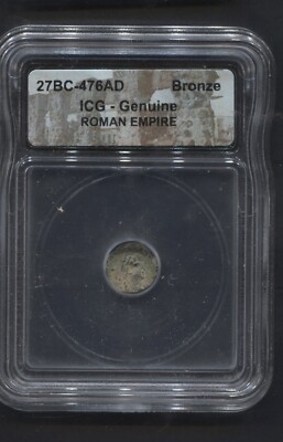 27BC-476AD Bronze- ICG- Genuine Roman Empire | eBay