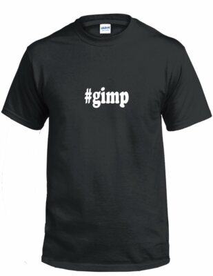 #gimp T-shirt Hashtag Gimp Funny Gift Black White Cotton Tee Shirt | eBay