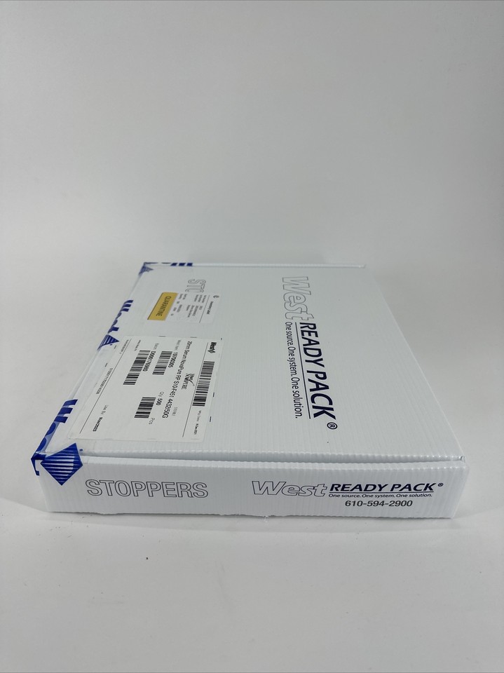 BOX OF 500 West 19700305 Grey 20mm Serum NovaPure Stoppers S10-F451 NEW ...
