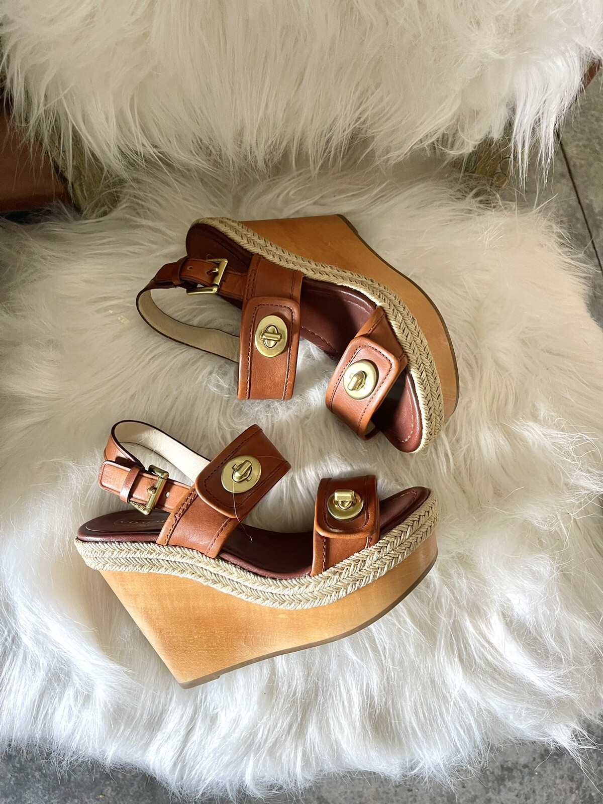 coach wedge sandals - Gem