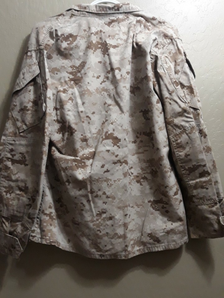 U.S.M.C. DESERT MARPAT CAMOUFLAGE JACKET MEDIUM SHORT PROPPER | eBay