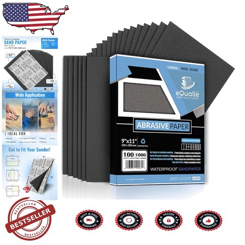 Bulk Supply of 1000 Grit Sandpaper - 100 Sheets, 9x11 in for Optimal ...