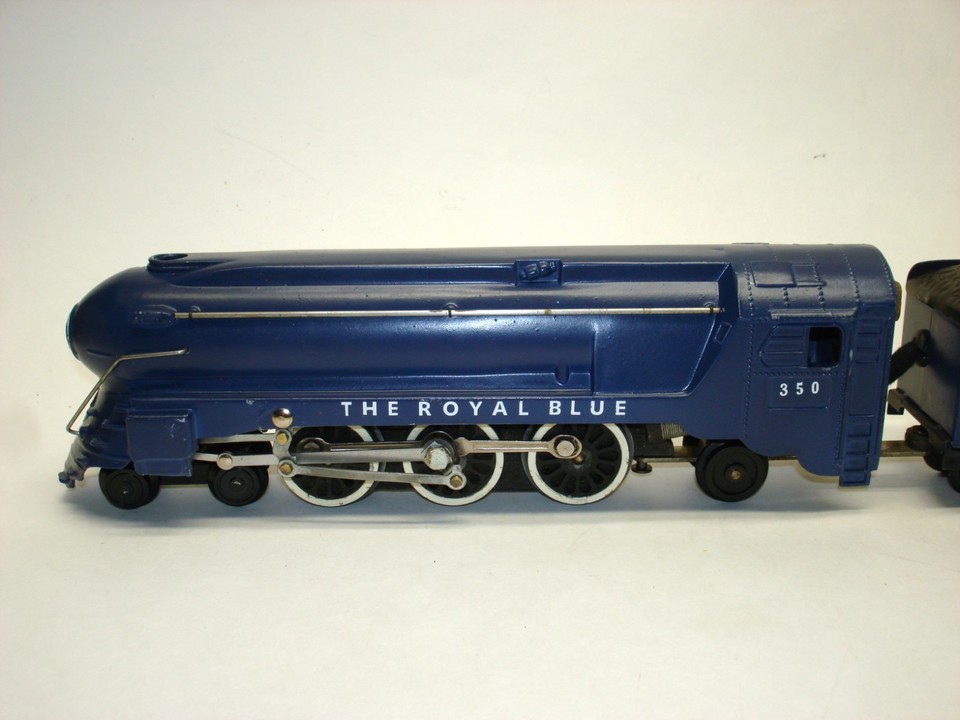 Custom 350 American Flyer Royal Blue Locomotive W Smoke & Tender [Lot ...