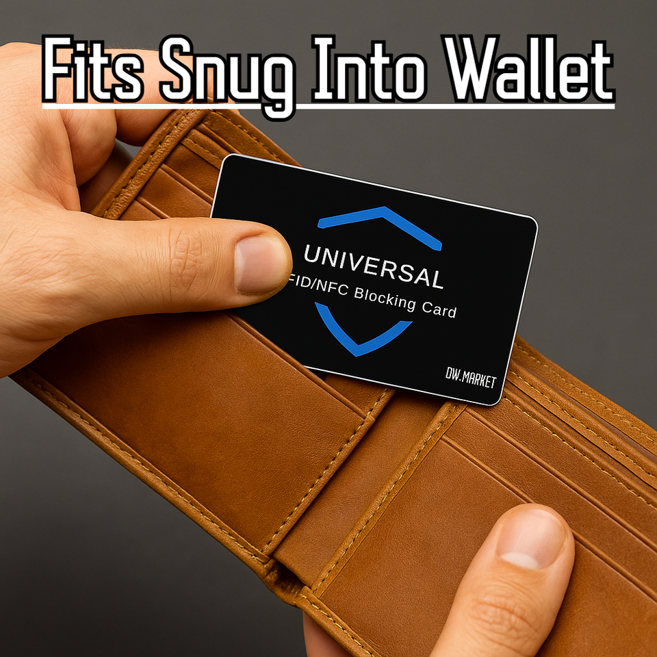 RFID Blocking Card Contactless Credit Debit Card Protector Bank Wallet ...