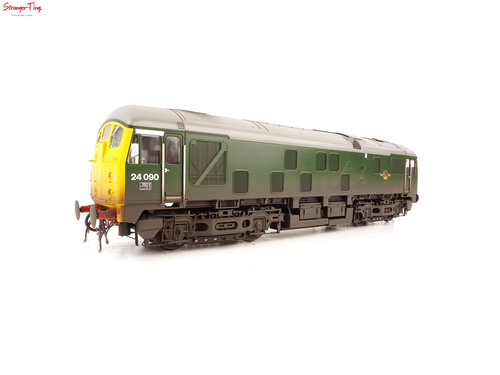 Heljan Class 24 090 BR Green Full Yellow Ends Weathered 1:43 Scale, O ...