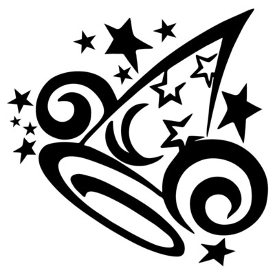 5.5" MICKEY MAGIC HAT Vinyl Decal Sticker Window Laptop Fantasia Disney ...