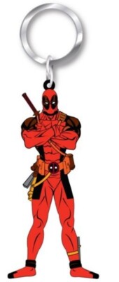 Marvel Comics Deadpool Figural Colored Soft PVC Key Ring Key Chain NEW ...
