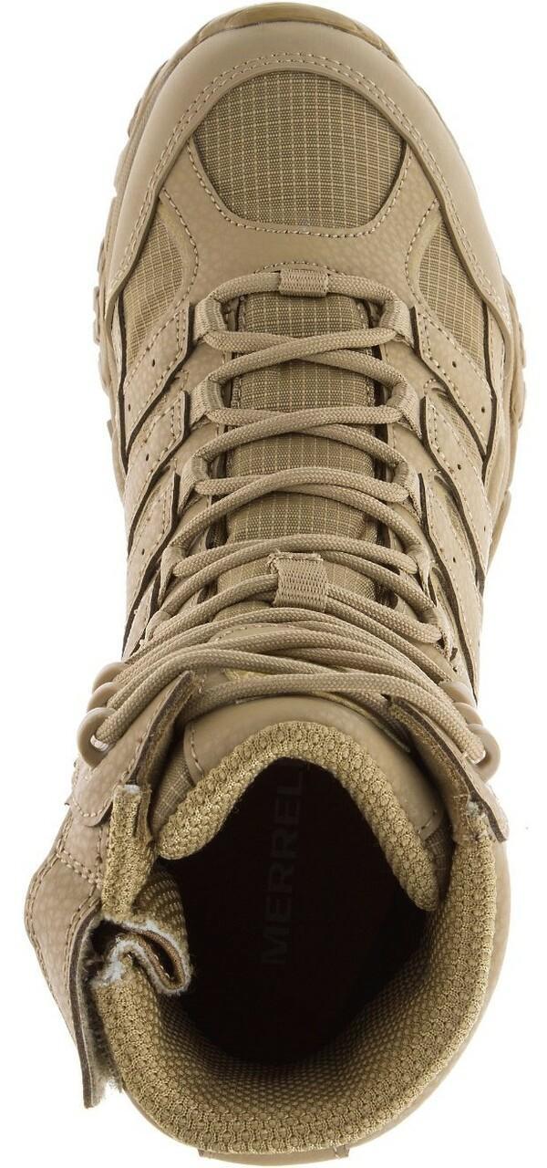 Merrell Moab 2 8" Tactical Waterproof Side-Zip Coyote Boot for Hiking ...