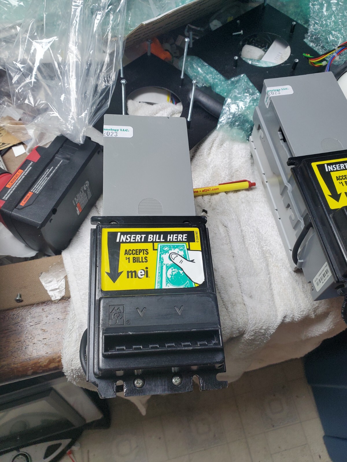1 mars mei ae 2411 110v bill acceptor 1 dollar only refurbished ...