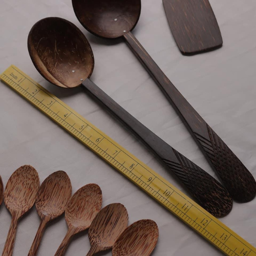 Kithul Wood Cooking Spoon 6 & 10 Set Made in SriLanka Handcraft Kitchen ...