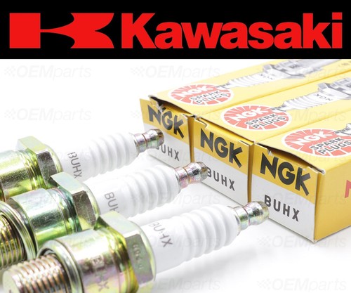 Set of (3) NGK BUHX Spark Plugs Kawasaki (See Fitment Chart) #92070-016 ...
