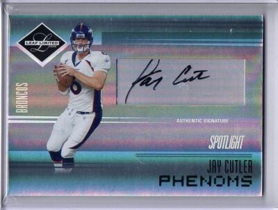 Jay Cutler 2006 Leaf Limited RC Rookie Autograph Denver Broncos #258 28 ...