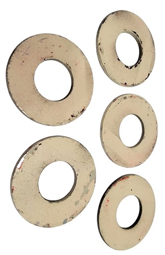 HEAVY DUTY FLAT WASHER 1-5/8" ID x 3-1/2"OD ZINC PLATED PAINTED STEEL ...