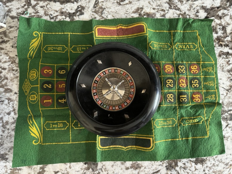 VINTAGE ROULETTE WHEEL - E.S Lowe New York Retro 8" - No Ball | eBay