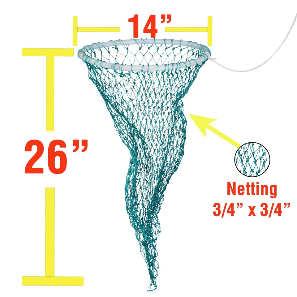 DU-BRO Fishing Chum Bag E/Z Load Saltwater Bait Mesh Bag 14" Wide 6ft ...