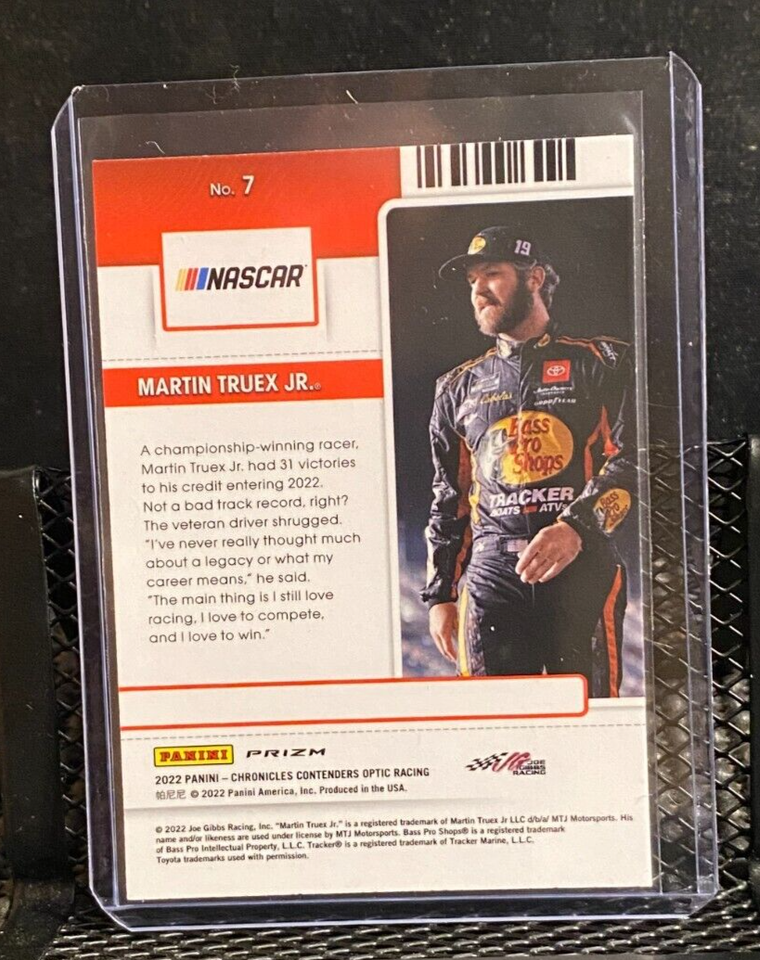 Martin Truex Jr. 2022 Chronicles - Contenders Optic Silver Holo | eBay